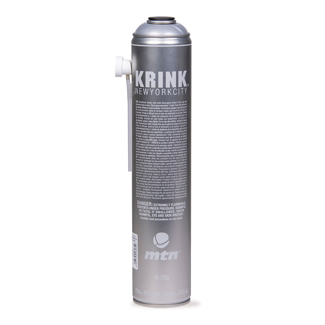 MTN x KRINK K-750 Spray Paint 750 ml, Silver – UNFADE